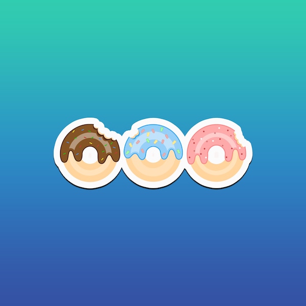 Donut Sticker - Etsy
