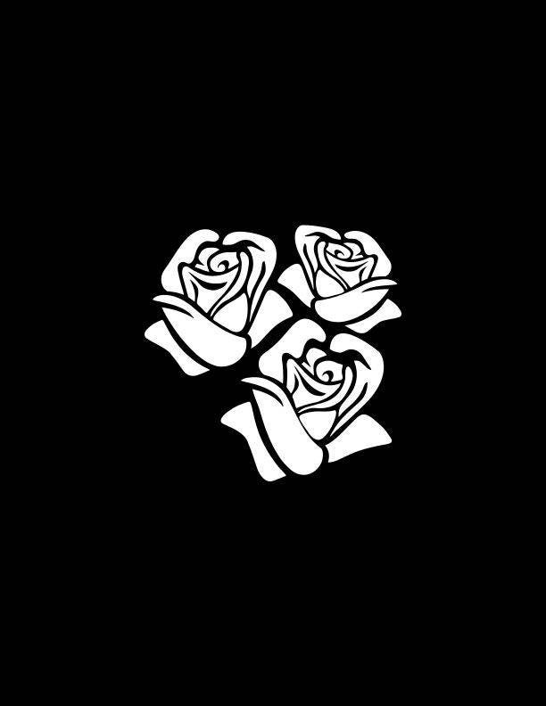 Rose Decal, Roses, Rose Sticker, Flowers Decal,flower Sticker, Flowers ...