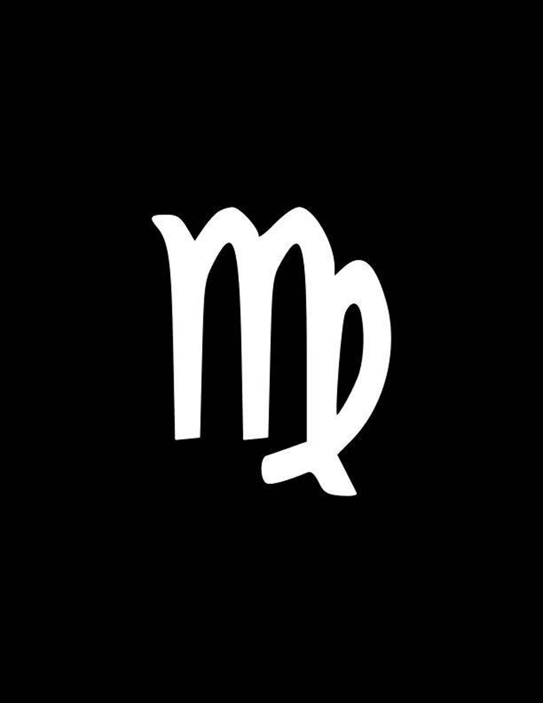Virgo Symbol Decal Sticker Virgo Sign Sticker Car Laptop Yeti Decal ...