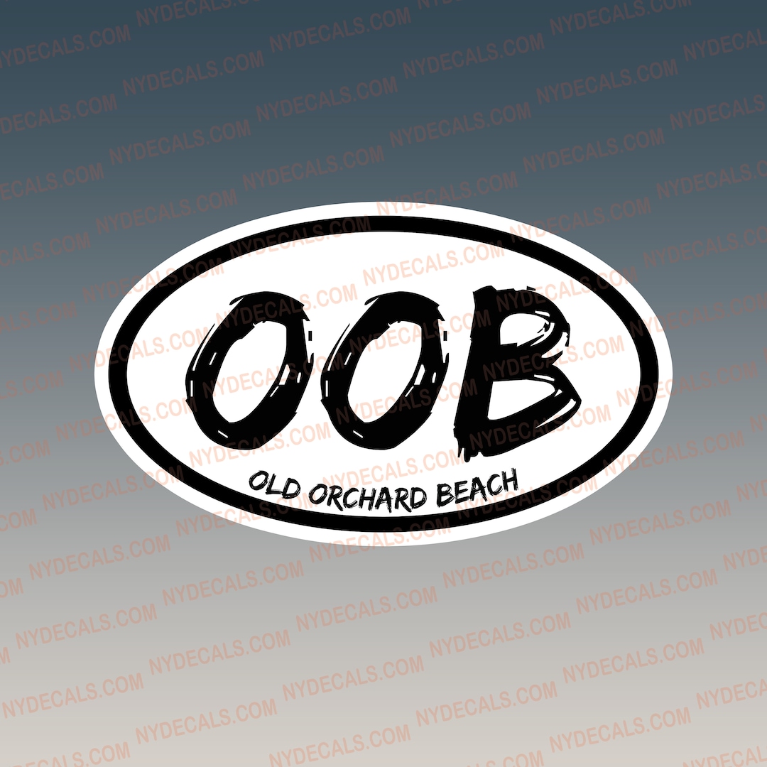 Old Orchard Beach Decal | Coastal Maine Souvenir | Maine Vacation ...