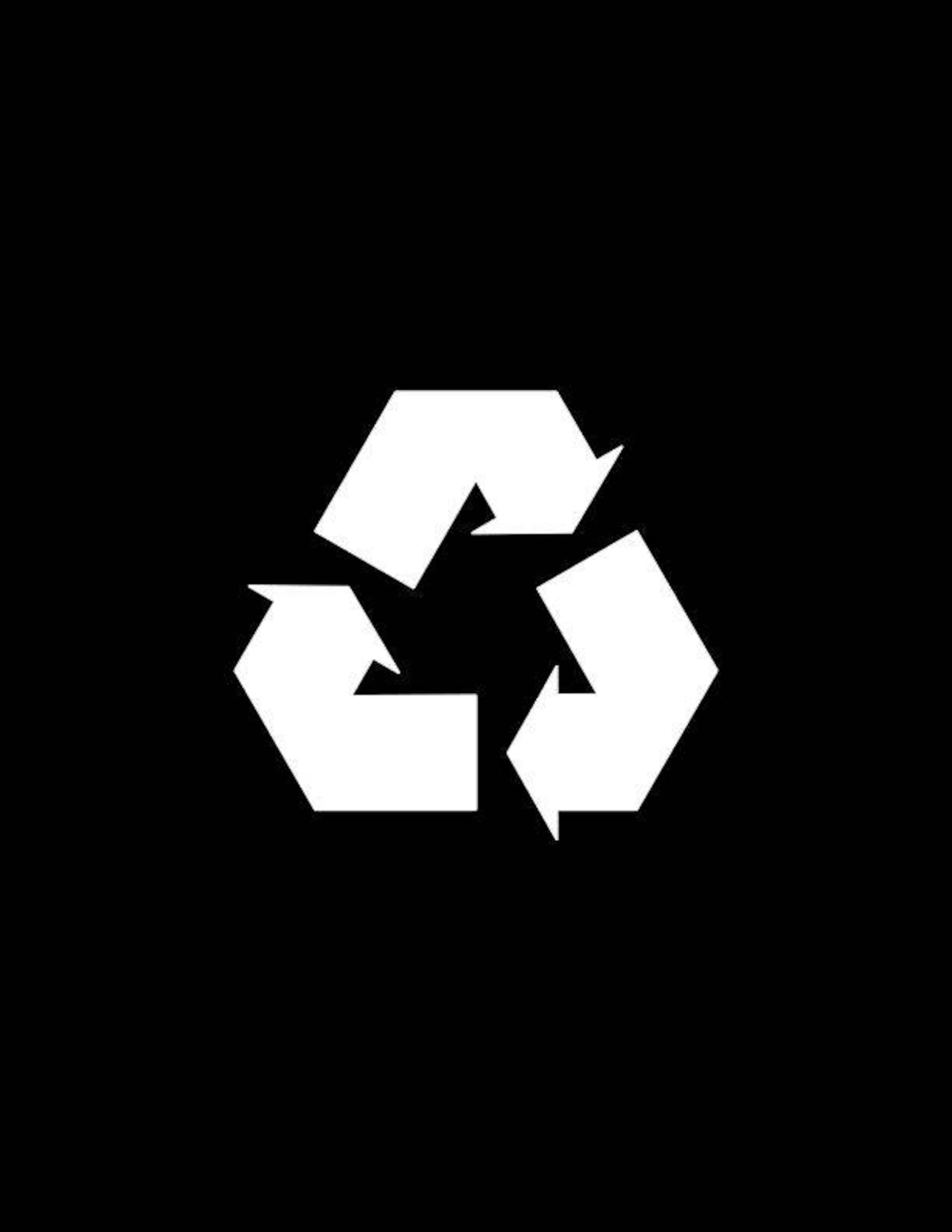 Recycle Decal Recycle Sticker Recycle Symbol Please Recycle - Etsy