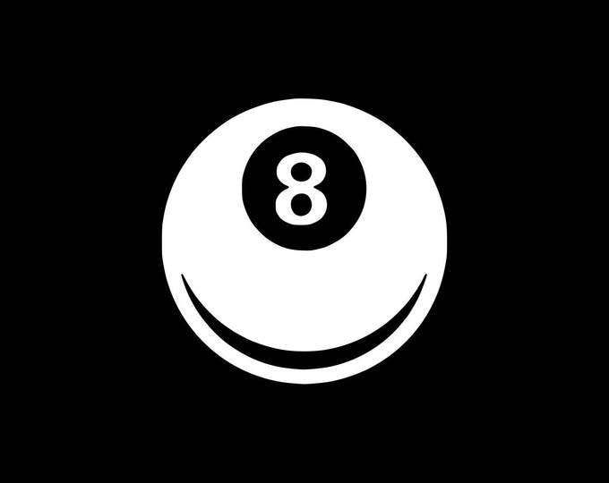 Flame Eight 8 Ball Pool Vinyl Decal Car Window Laptop 8 Ball Sticker - Etsy