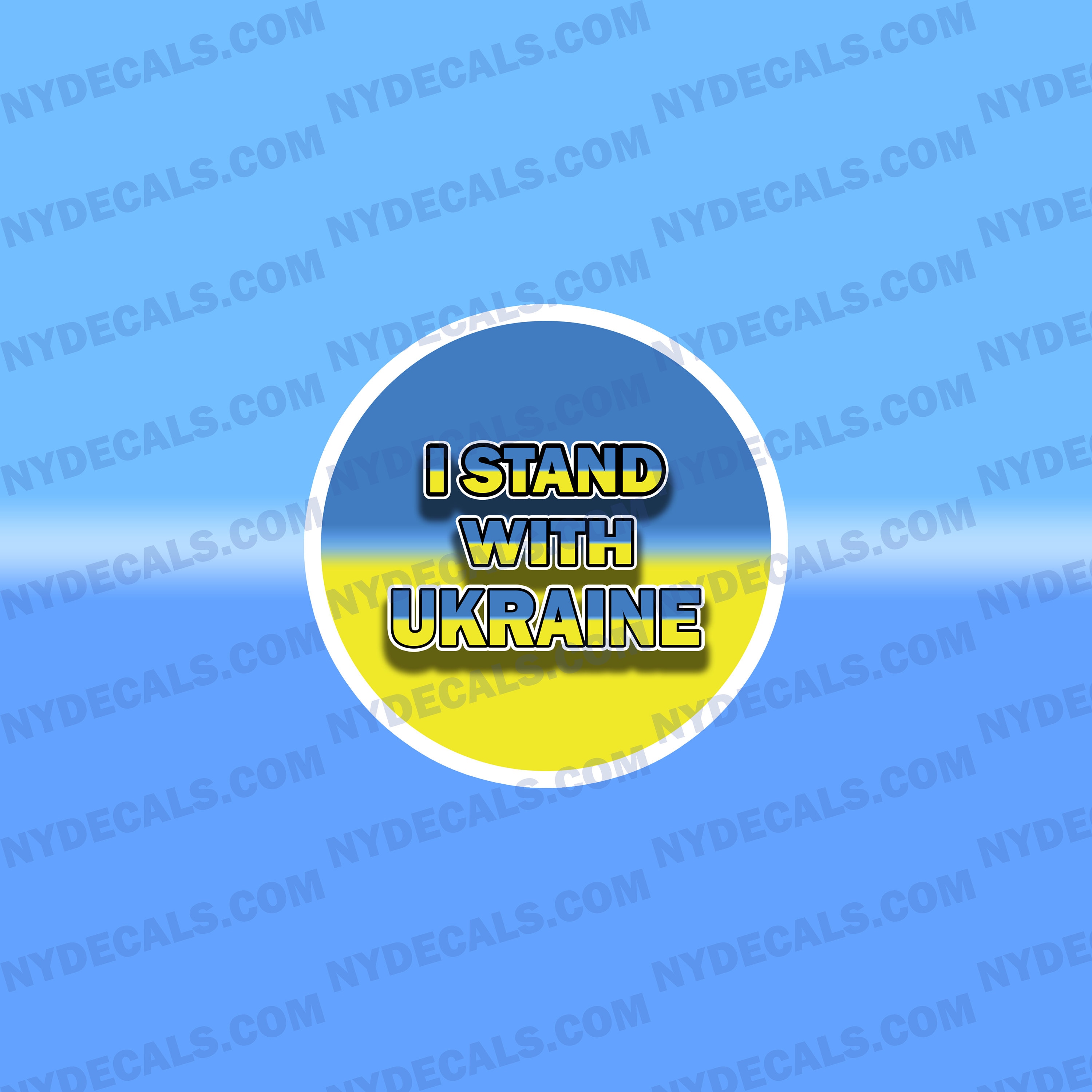 Ukraine Blue Yellow Stickers Support Ukraine vinyl decals Ukraine car ...