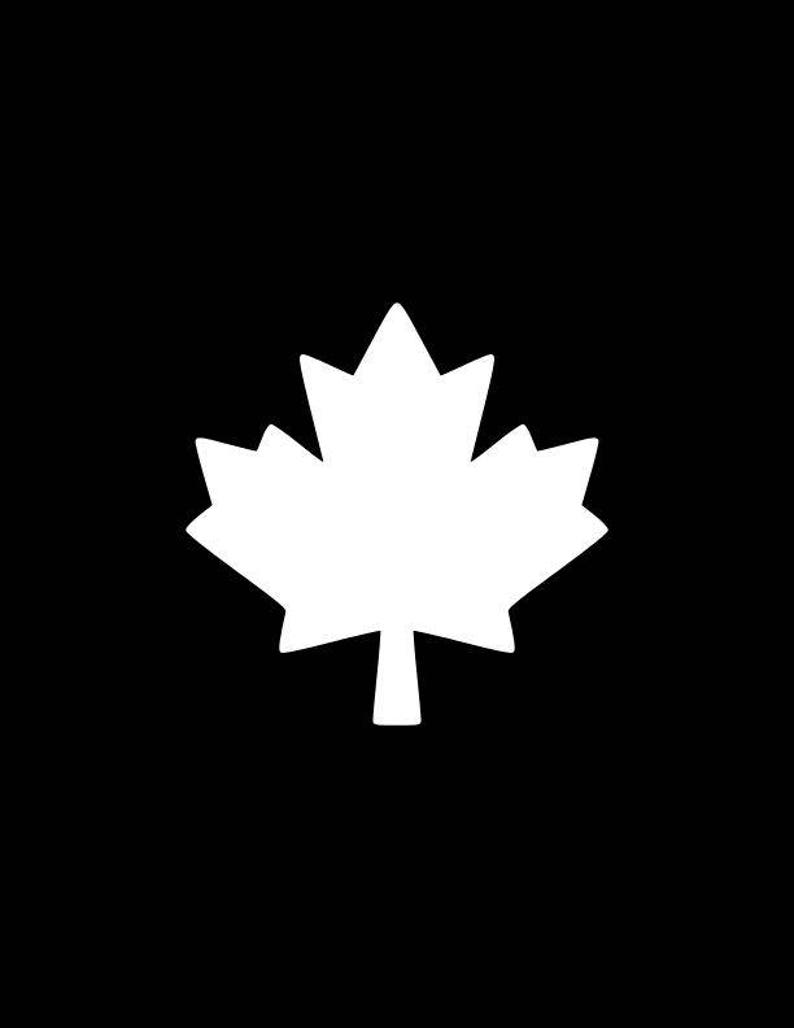 Canadian Maple Leaf Decal Canadian Maple Leaf Sticker Laptop - Etsy