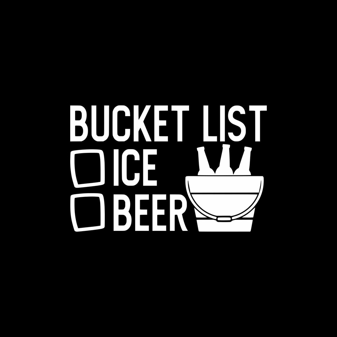 Bucket List Decal, Beer Decals, Funny Beer Stickers, Beer Car Decals - Etsy