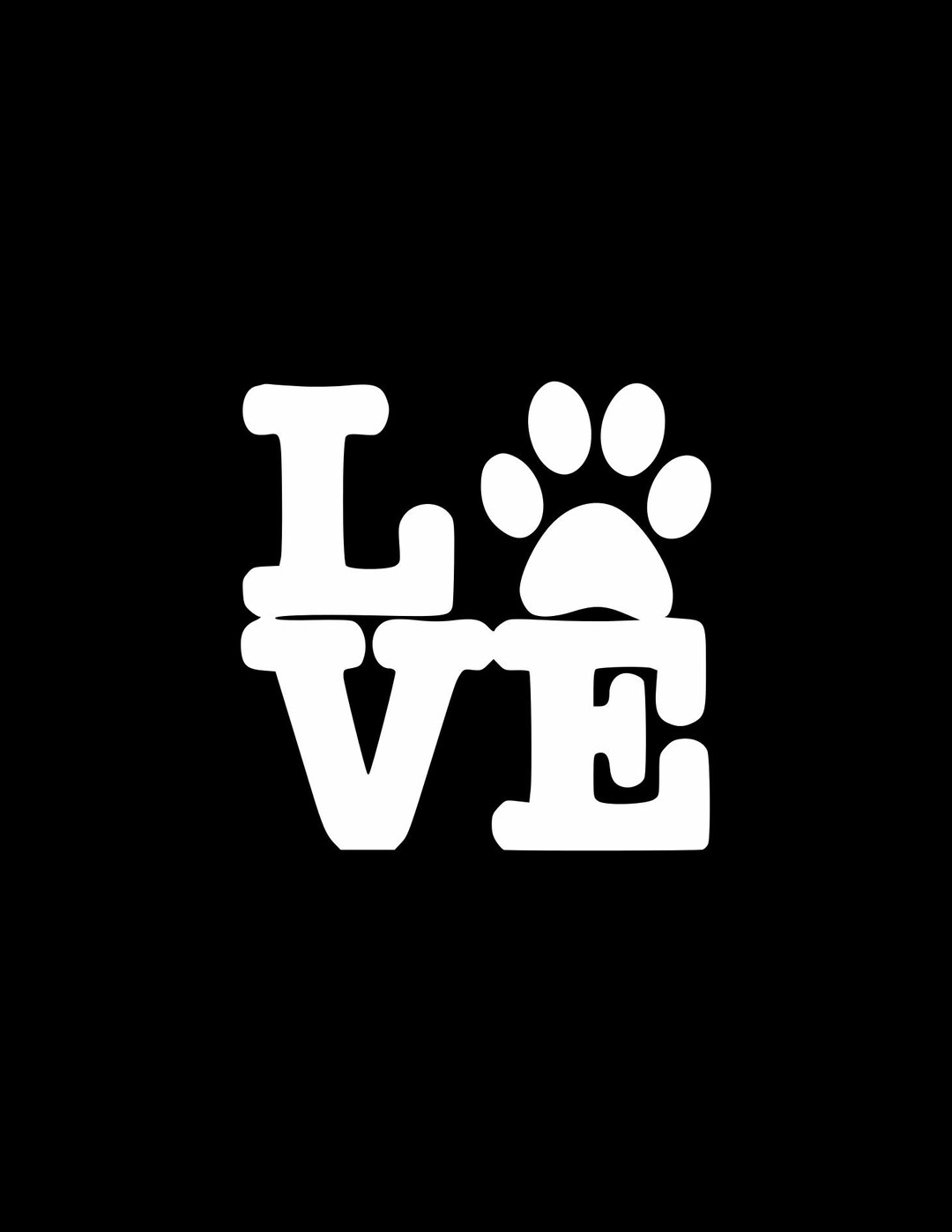 Love Pets Decal Love Decal Pet Decals Love Dogs Decal Love Cats Decal ...