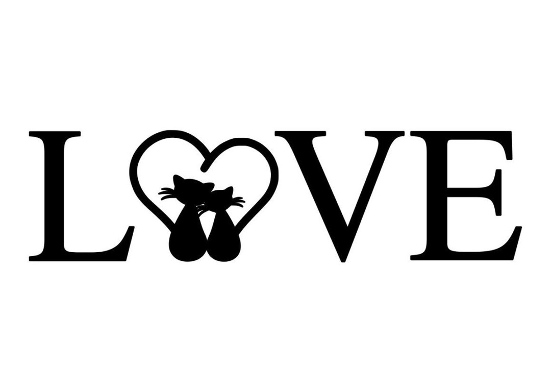 Love Cats,kitty,kittens Cat Vinyl Decals Stickers - Etsy