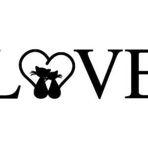 Love Cats,kitty,kittens Cat Vinyl Decals Stickers - Etsy