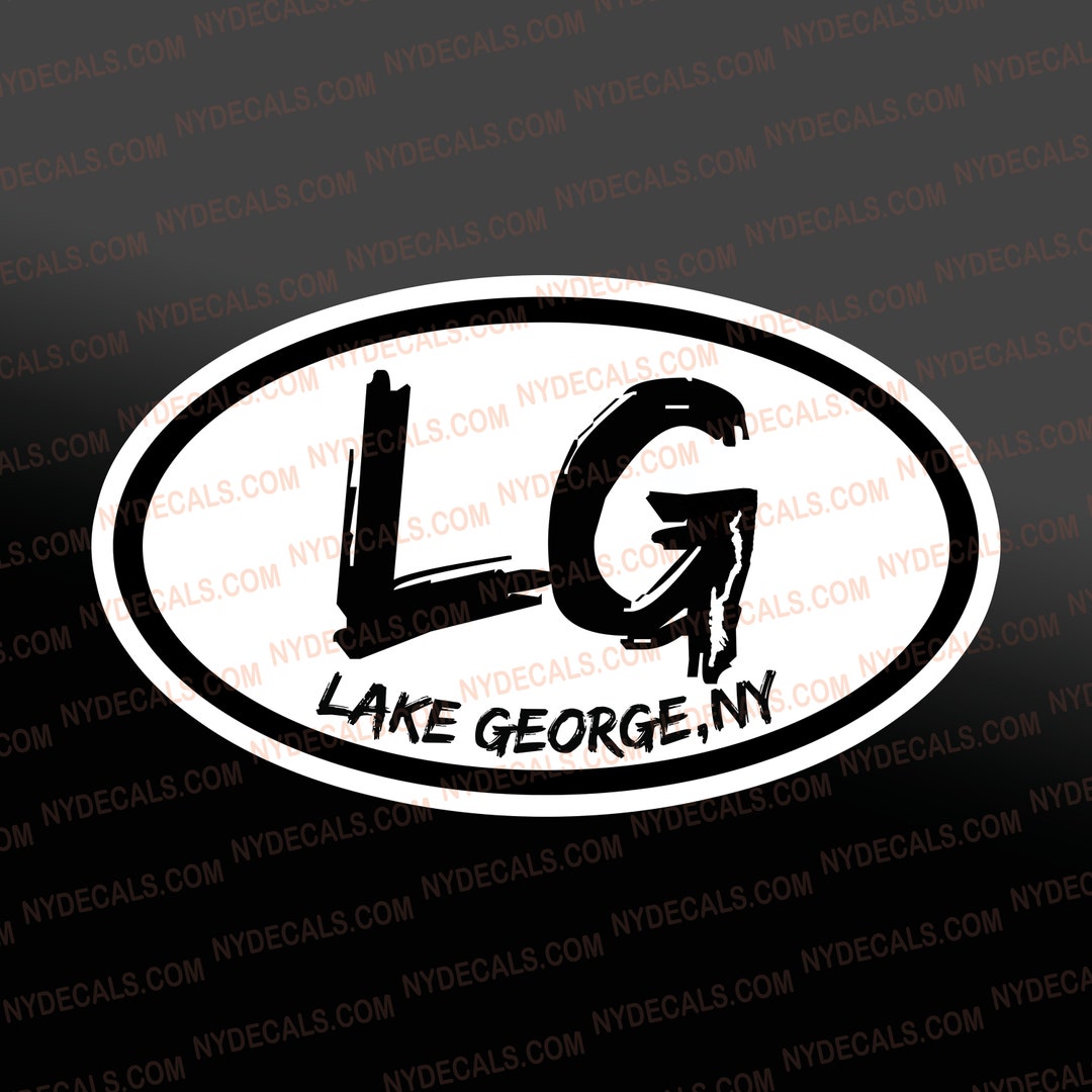 Lake George Decal | Lake George Souvenir | LG ADK Vacation Sticker ...