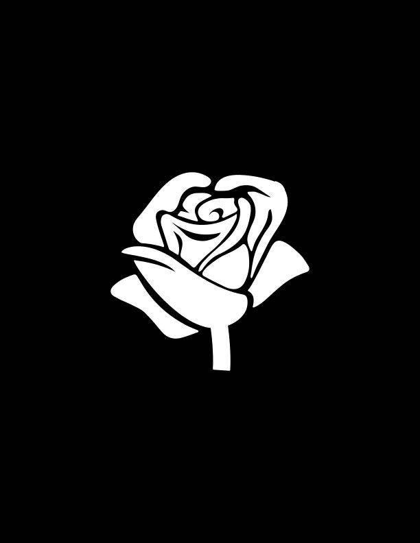 Rose Decal Roses Rose Sticker Flower DecalFlower Sticker | Etsy