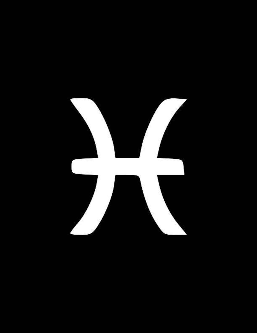 Pisces Decal Pisces Sign Symbol Car Decal Window Wall Yeti Tumbler ...