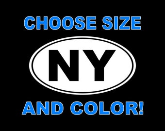 New York State 6 Sticker Decal Car Truck Window College - Etsy