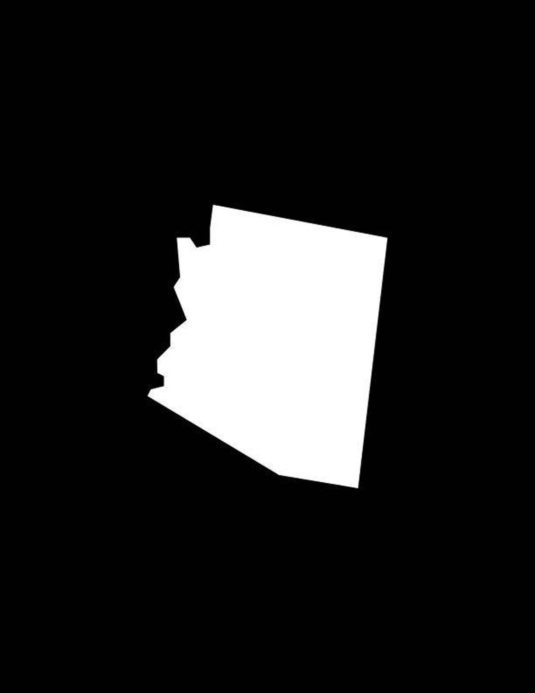 Arizona Decal AZ Arizona State Decal Laptop Tablet Yeti Tumbler Window ...