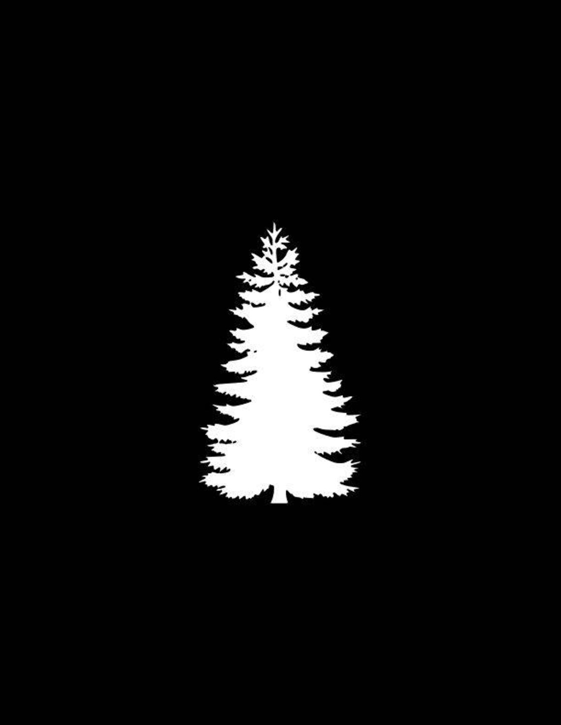 Cedar Tree Vinyl Decal Car Window Wall Bumper Phone Laptop Tablet Yeti ...