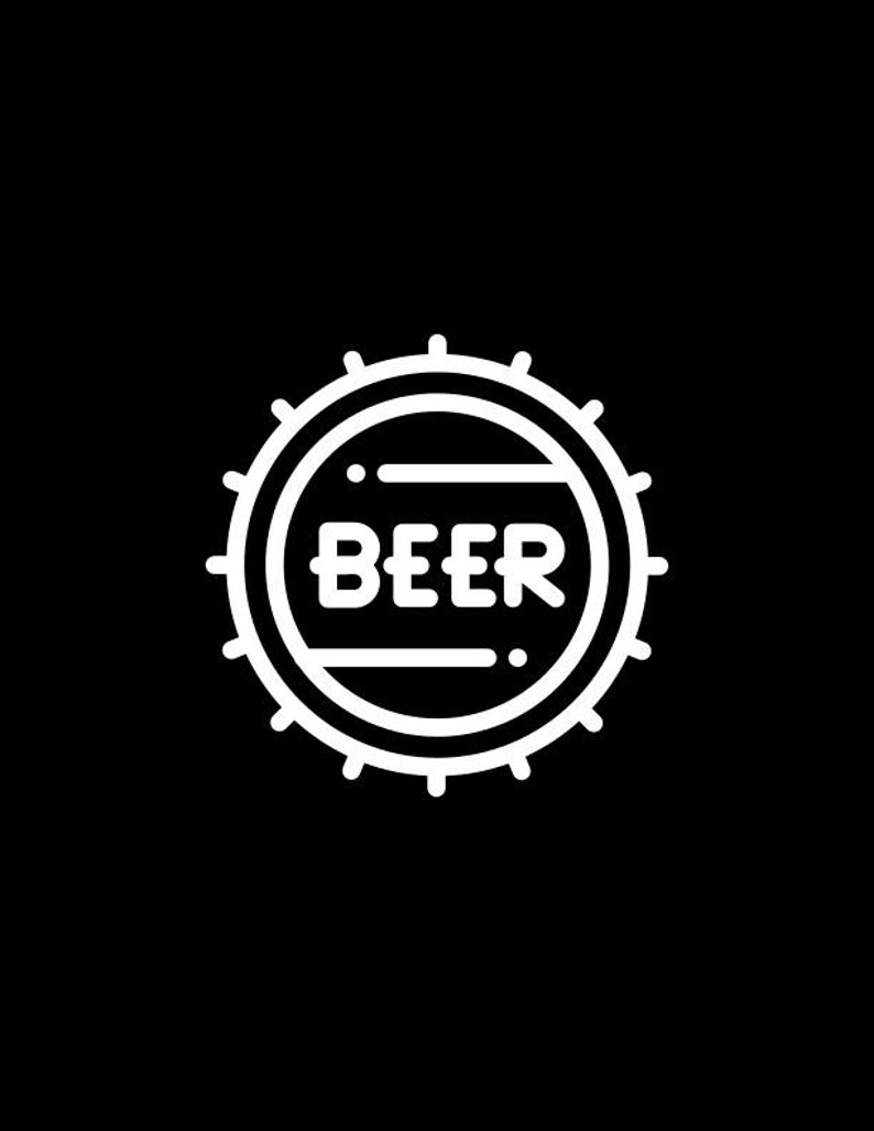 Beer Decal Beer Cap Vinyl Decal Beer Sticker Gifts for Beer - Etsy Denmark