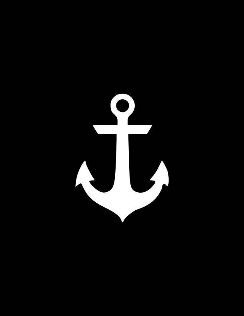 Anchor Decal, Anchor Sticker, Vinyl Decals, Car Decal, Phone Decal ...