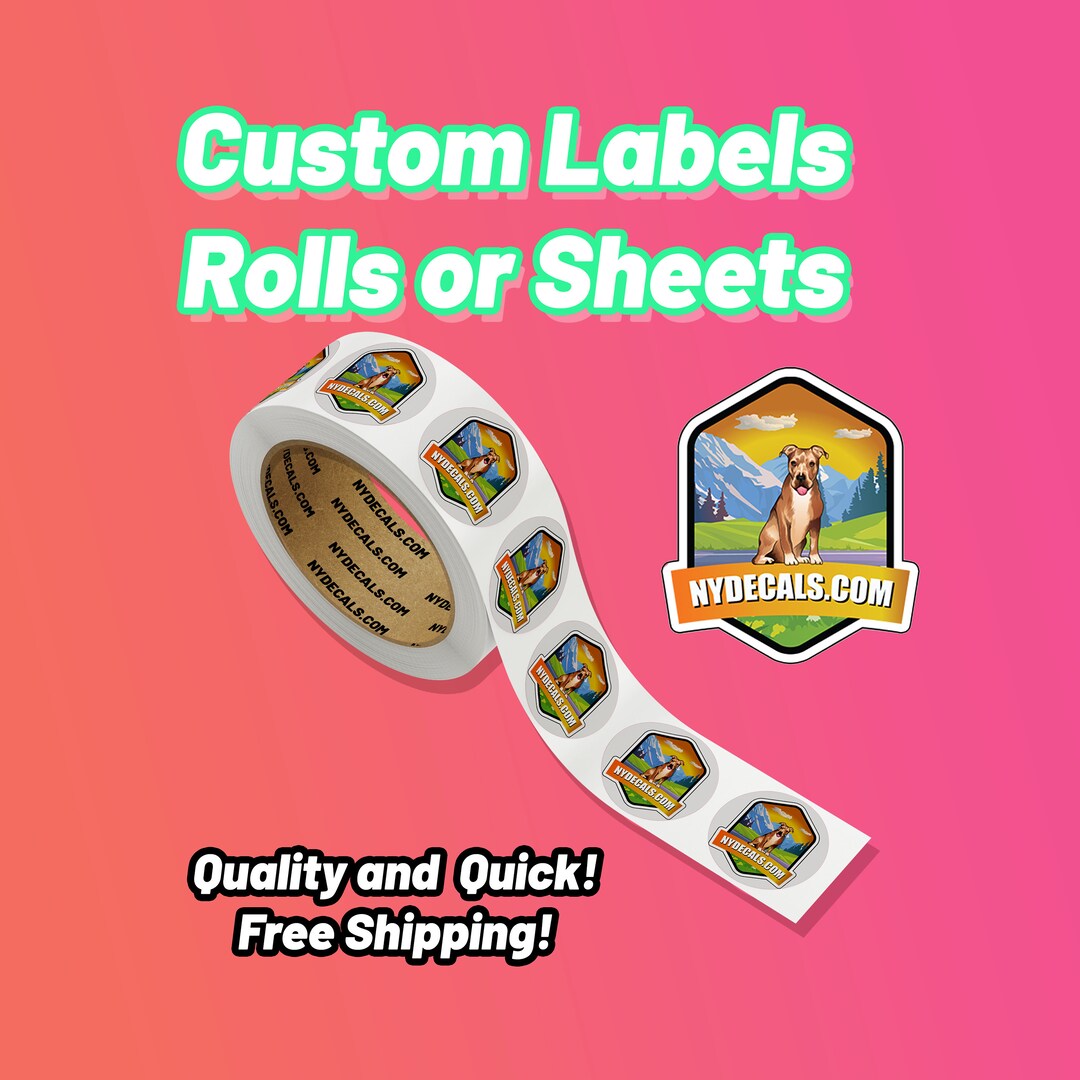 Premium Gloss Custom Labels, Product Labels,150 Custom Circle Labels ...