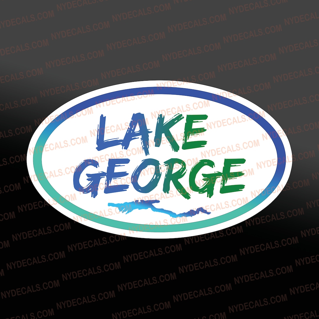 Lake George Decal | Lake George Souvenir | LG ADK Vacation Sticker ...