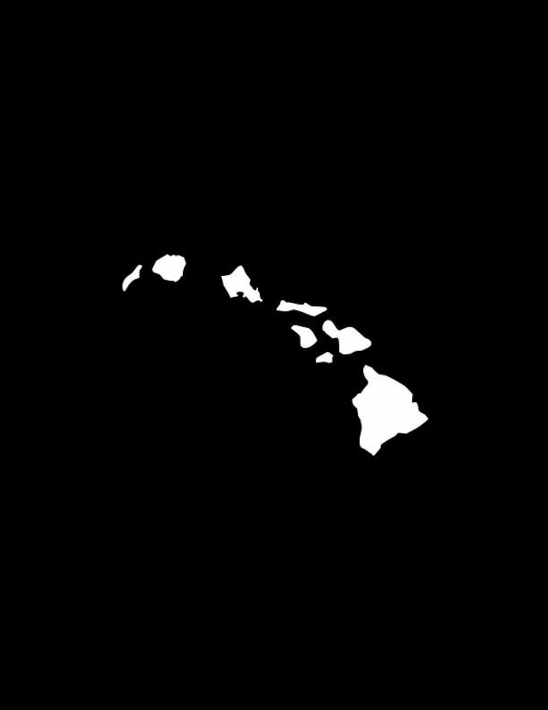 Hawaii Vinyl Decal , Hawaii Islands, HI , Hawaiian Island Decal ...