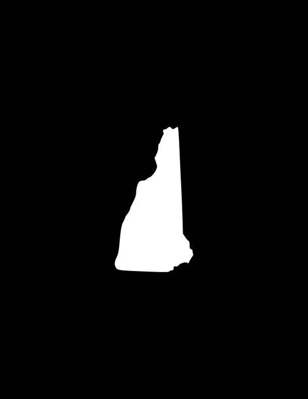 New Hampshire Decal NH State Outline Vinyl Decal Sticker NH Car Decal ...
