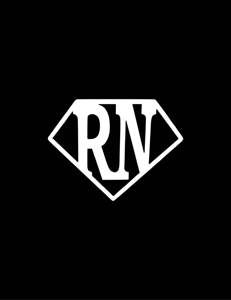 RN Decal Nurse Car Decal Heartbeat Decal Love Nurse Decal RN Gifts ...