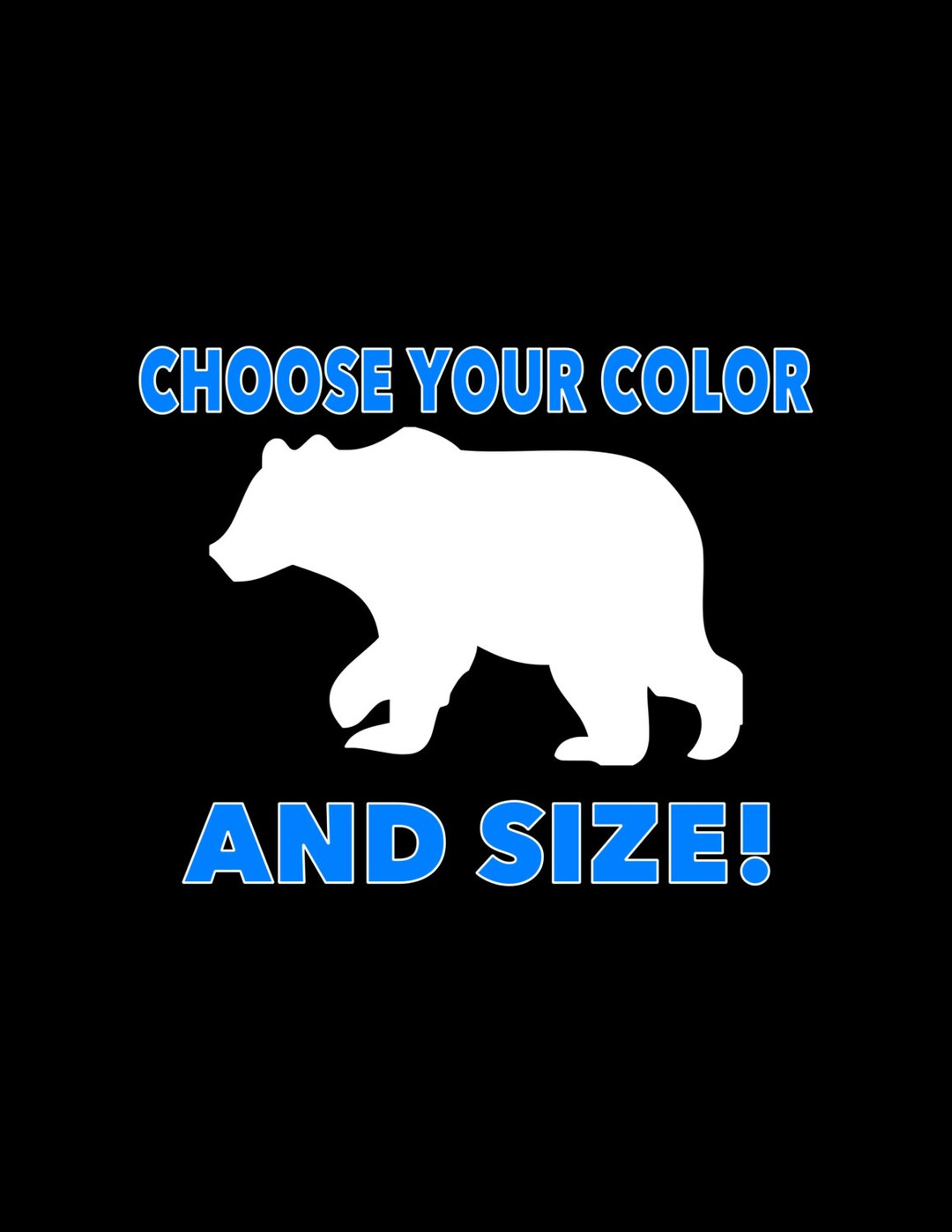 Bear Decal Bear Car Decal Black Bear Sticker Bear Hunting Decal Laptop ...