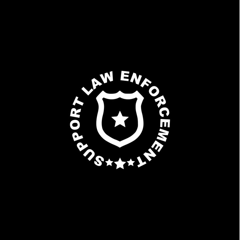 Back the Blue Decal,support Law Enforcement Decal,support the Police ...