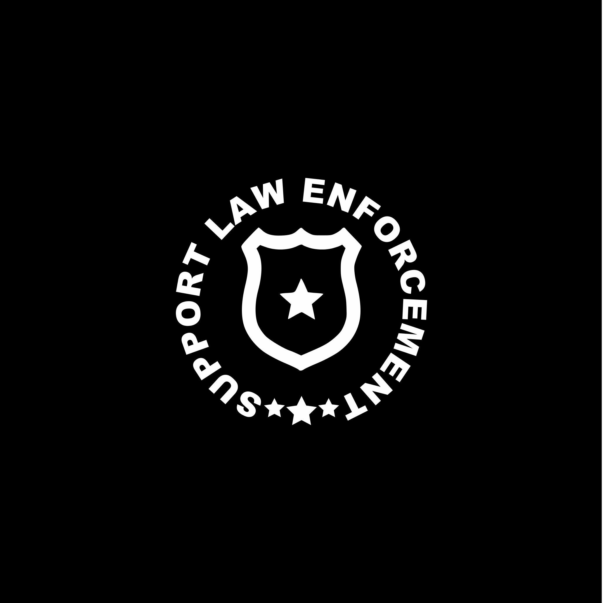 Back the Blue Decal,support Law Enforcement Decal,support the Police ...