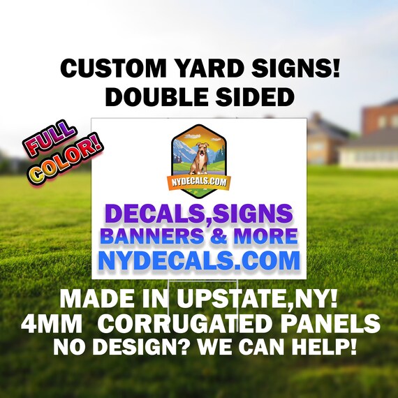 Custom Yard Sign Full Color Yard Sign With H-stake Realtor | Etsy