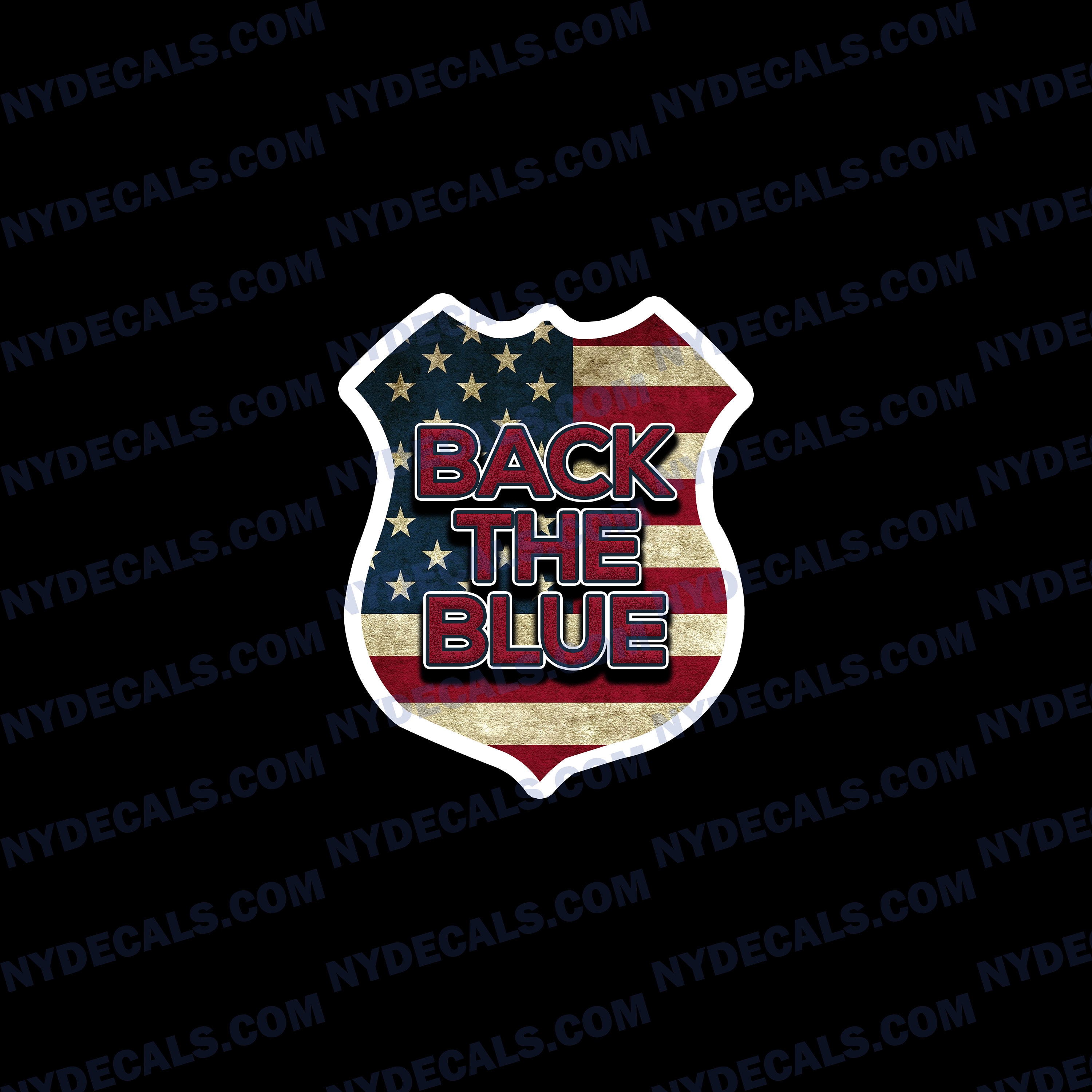 Back the Blue Decal, Police Badge,thin Blue Line Decals,support the ...