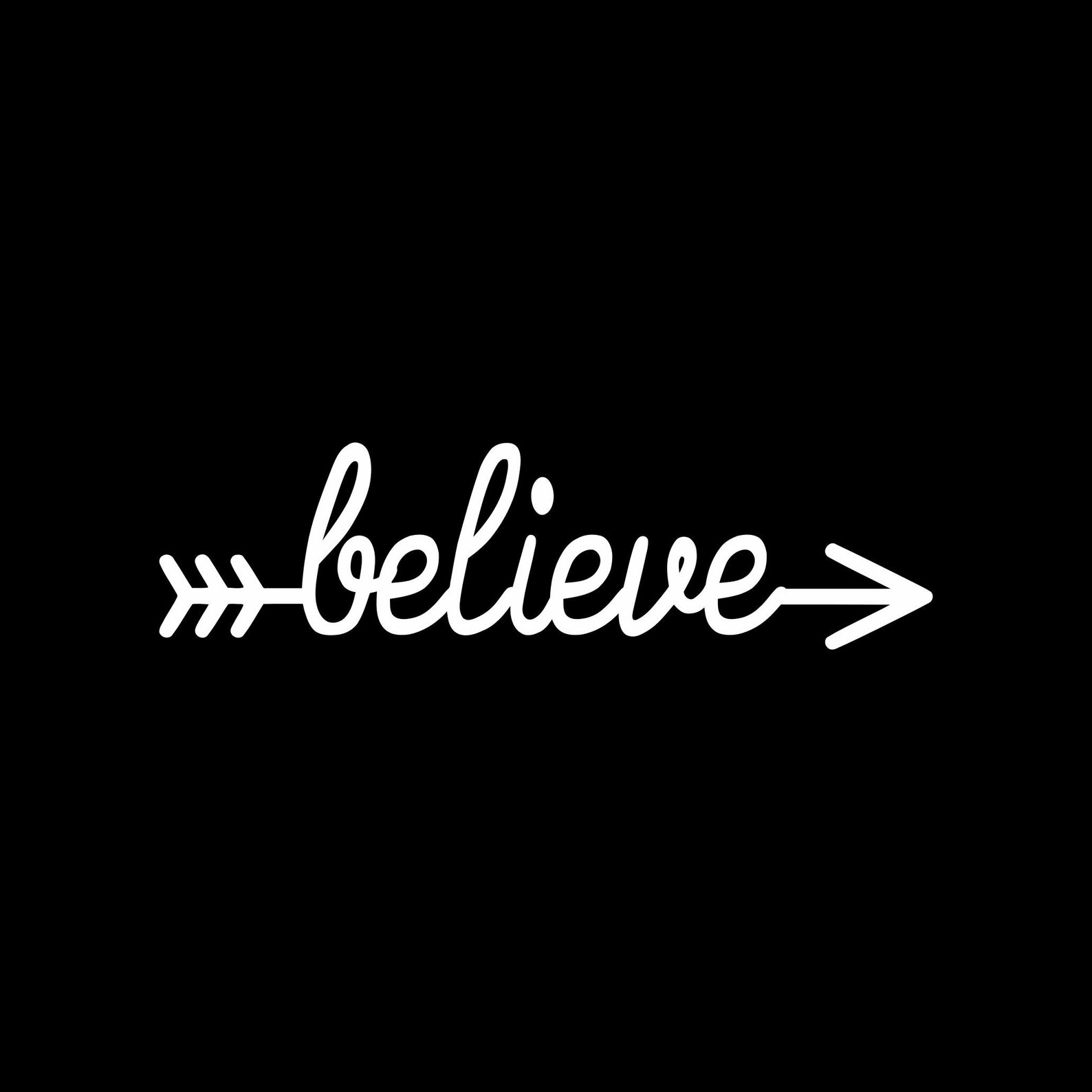 Believe Arrow Decal Believe Vinyl Decal Cute Believe Car - Etsy