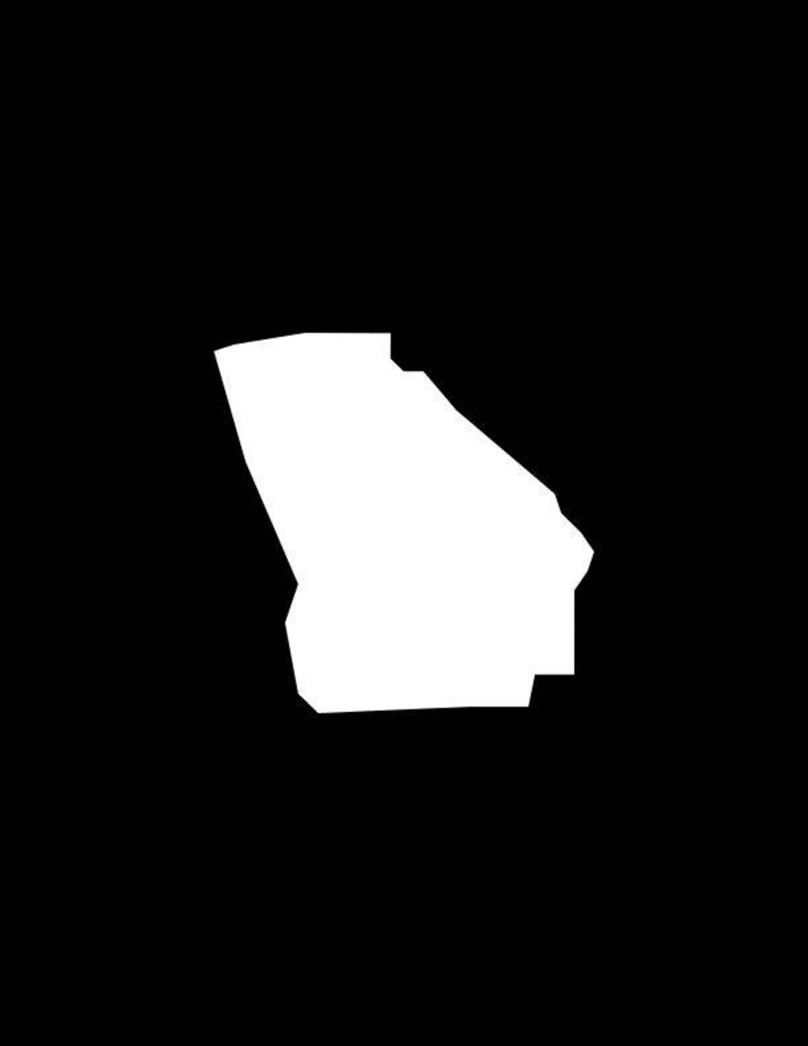 Georgia Decal,georgia State Outline Decal Georgia Car Decal GA Decal GA ...