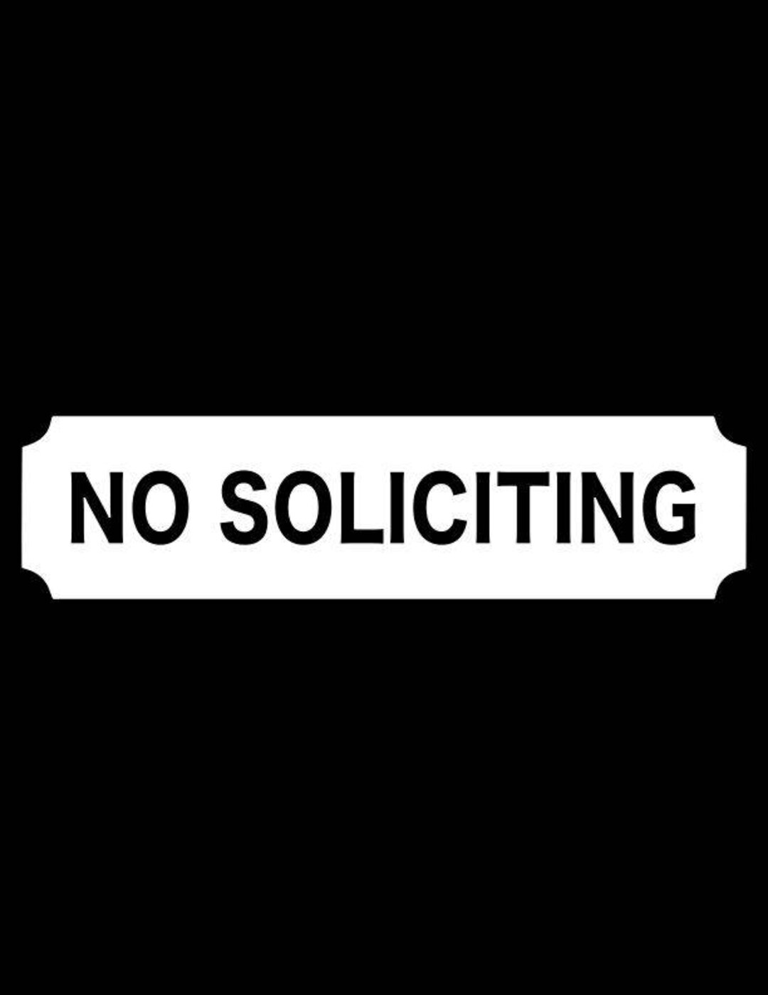 No Soliciting Decal No Soliciting Sign No Soliciting Stickers ...