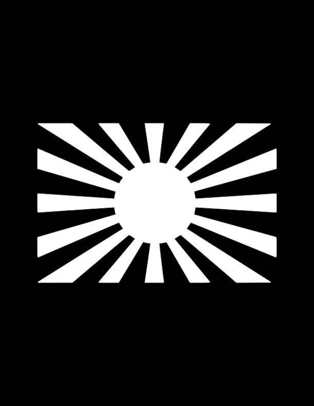 Japan Rising Sun Flag,japan Car Decal Japanese Car Decal Rising Sun ...