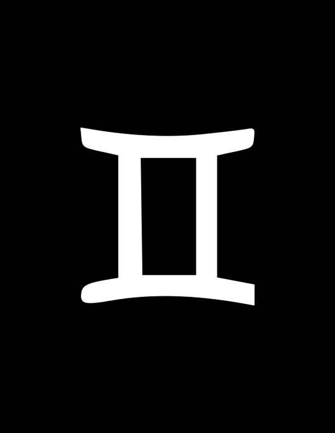 Gemini Decal Gemini Sign Decal Sticker Gemini Symbol Gemini Car Decal ...