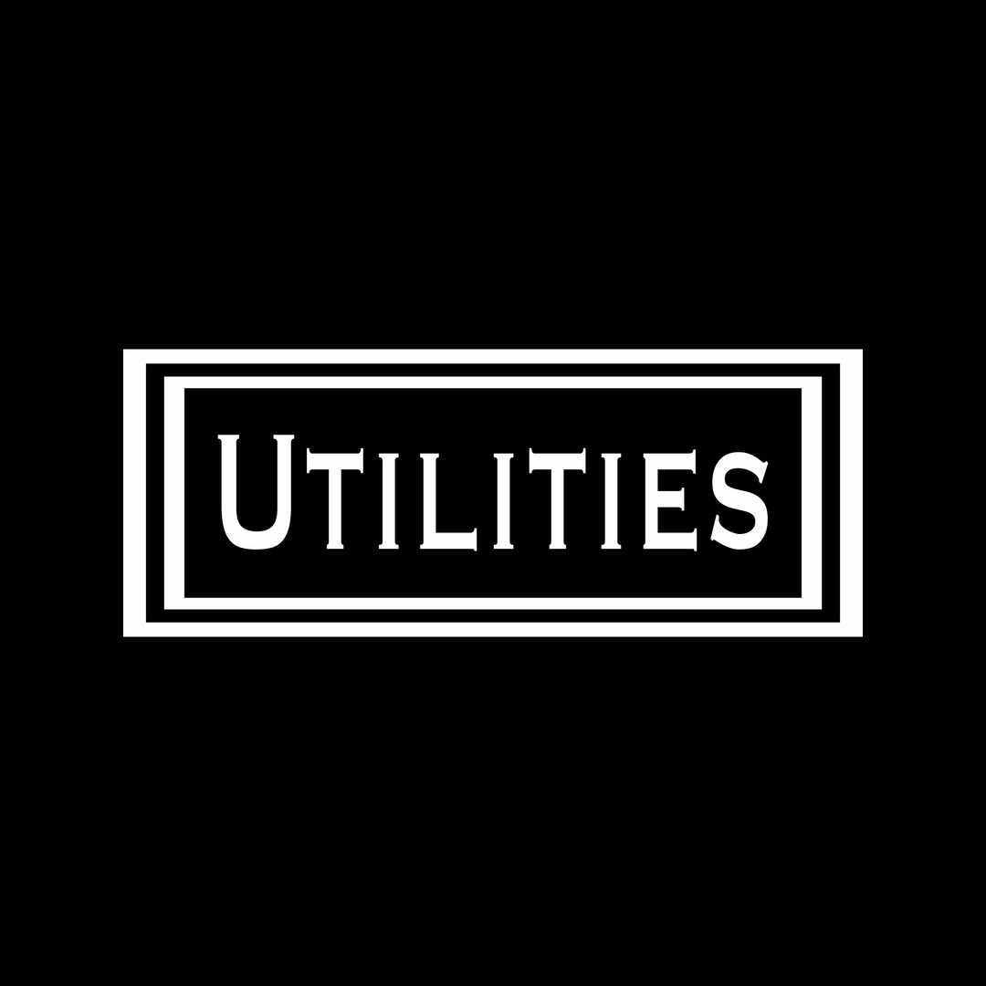 Utilities Decal, Utilities Vinyl Decal,utilities Door Decal Sticker ...