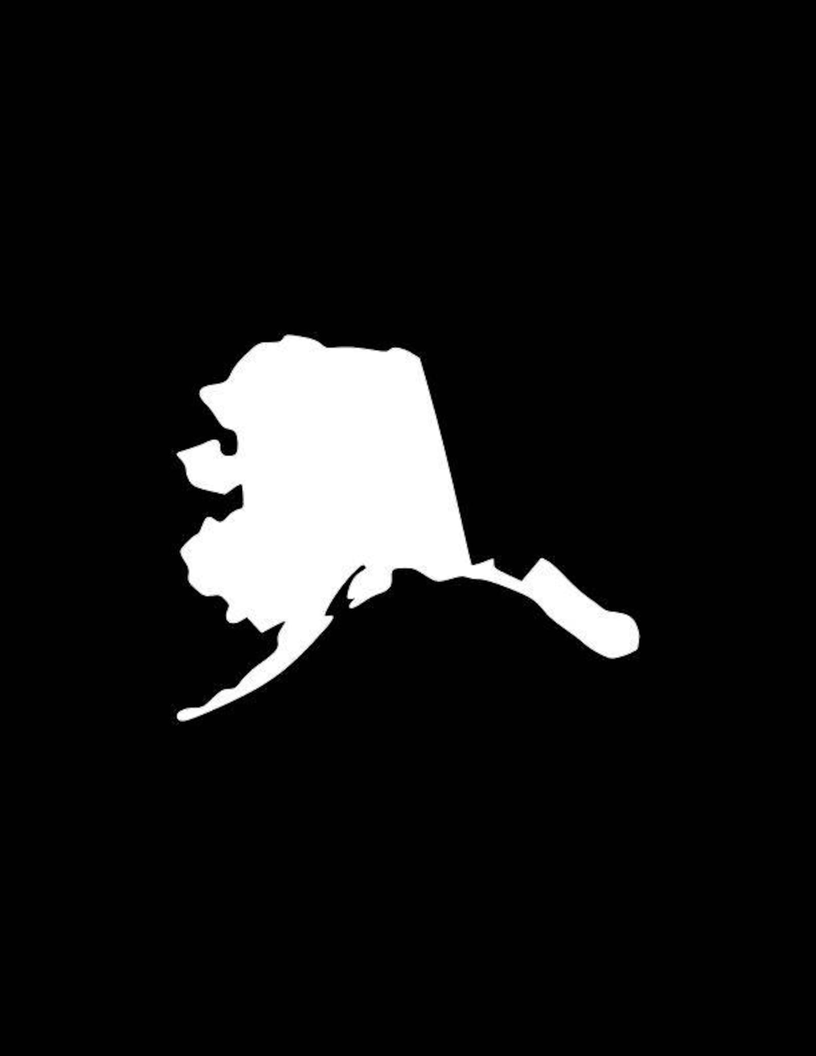 Alaska Decal Alaska Car Decal AK Sticker Alaska Home State Car | Etsy