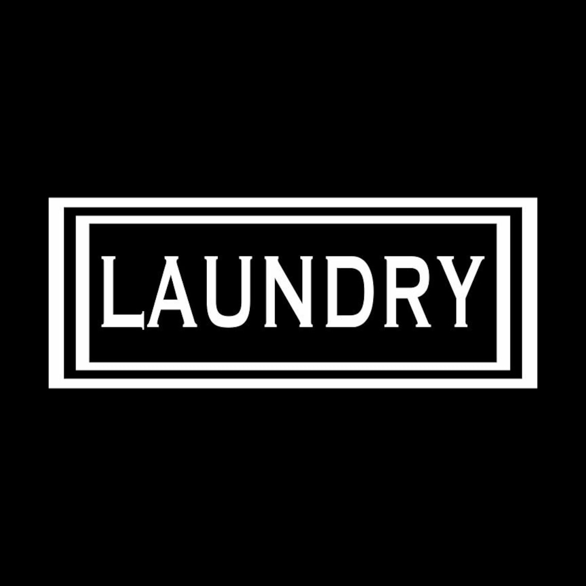 Laundry Room Decal, Laundry Vinyl Decal, Laundry Door Decal Sticker ...
