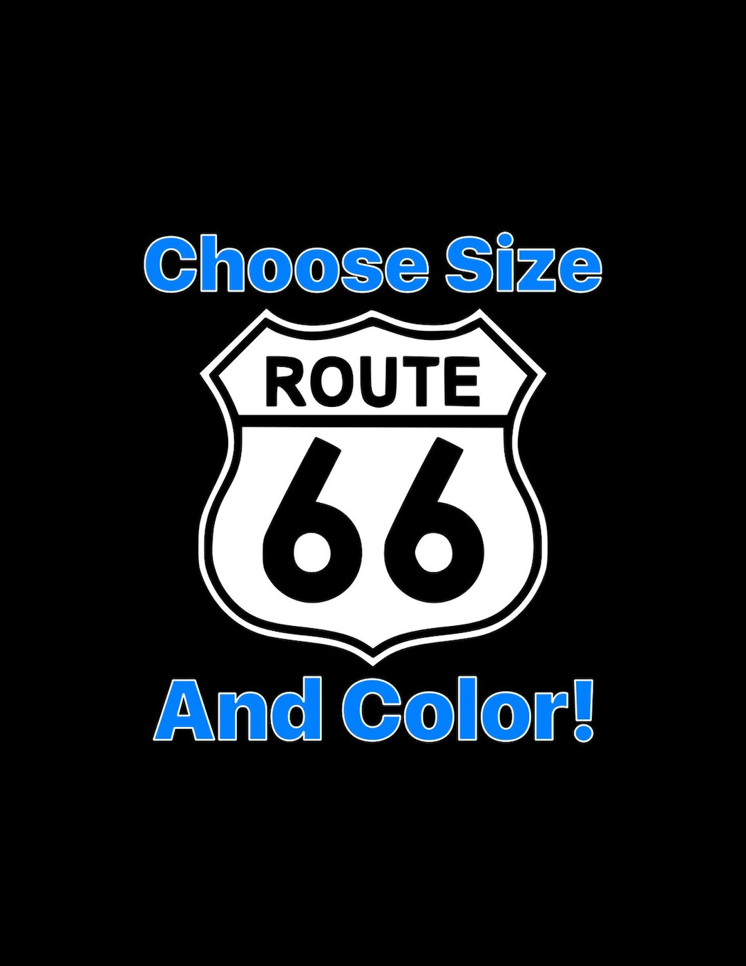 Route 66 Vinyl Decal Route 66 Sticker Laptop Window Bumper Yeti Tumbler ...