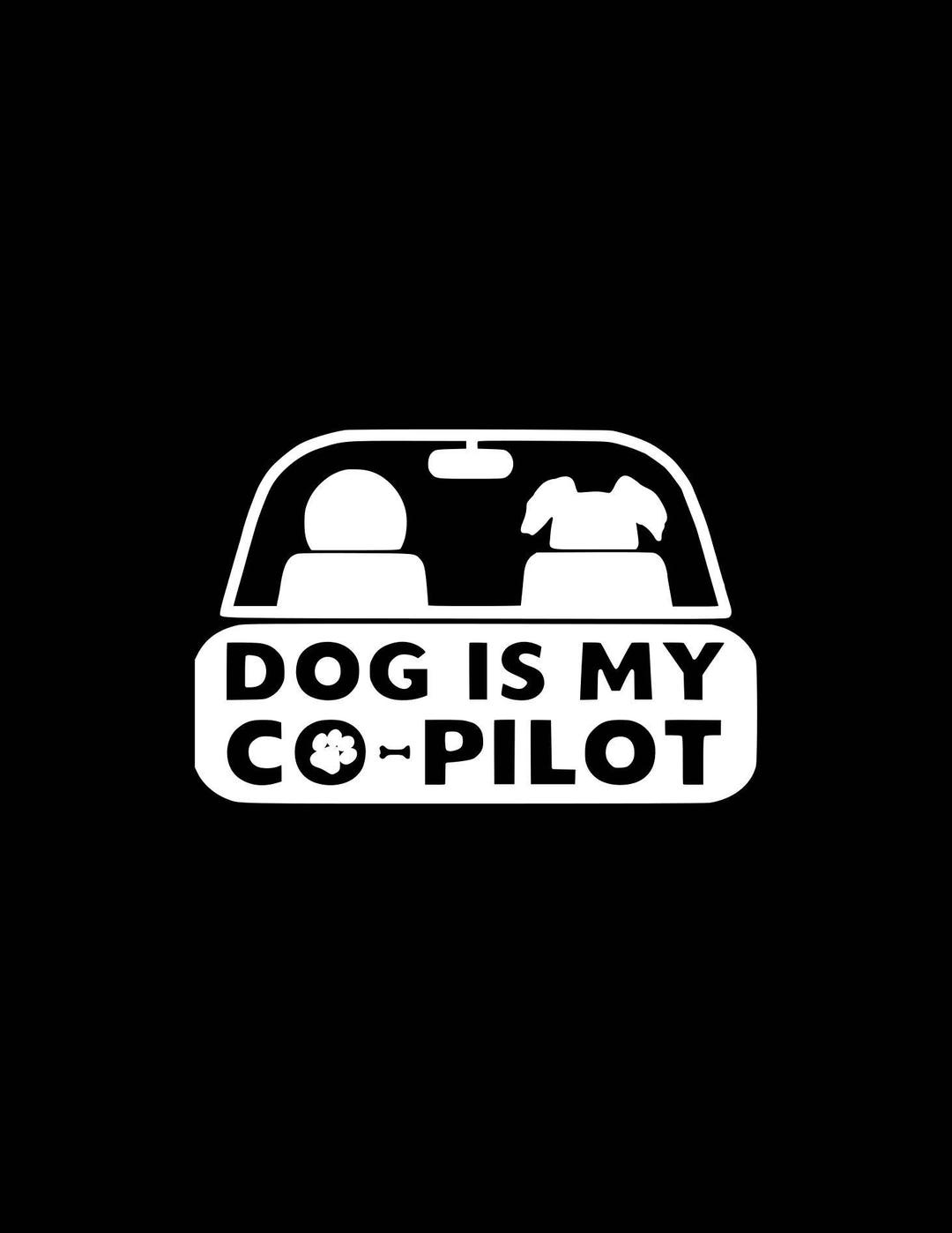Dog Decal Love Dogs Car Decal Dog Lover Decal Dog is My Co Pilot ...