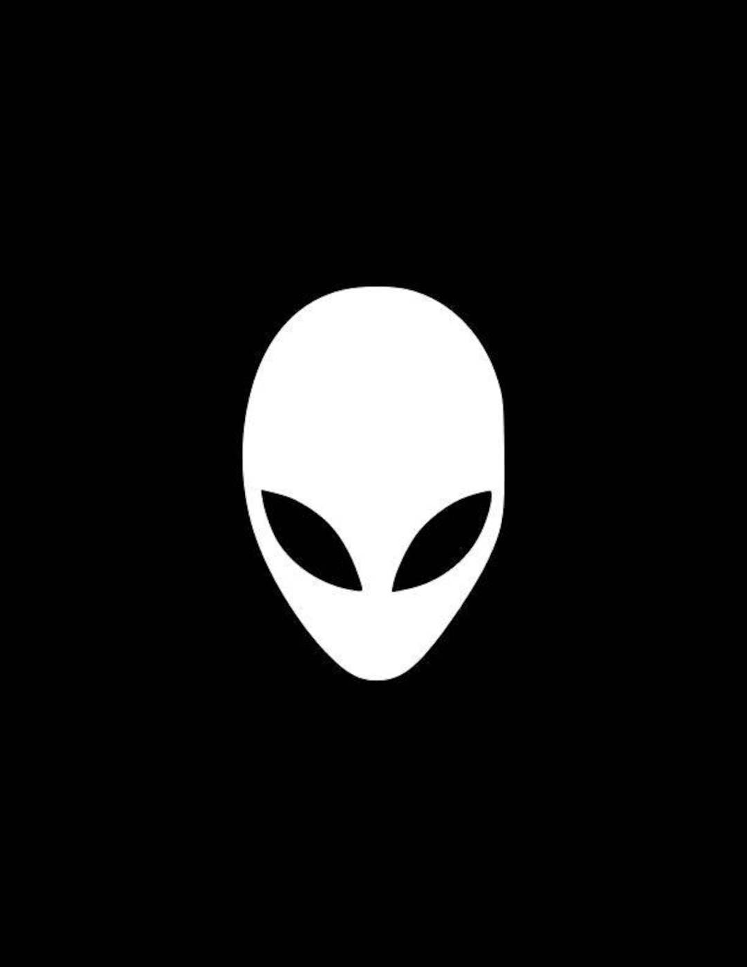 Alien Decal Alien Head Vinyl Sticker Decal UFO Sci-fi Aliens Laptop ...