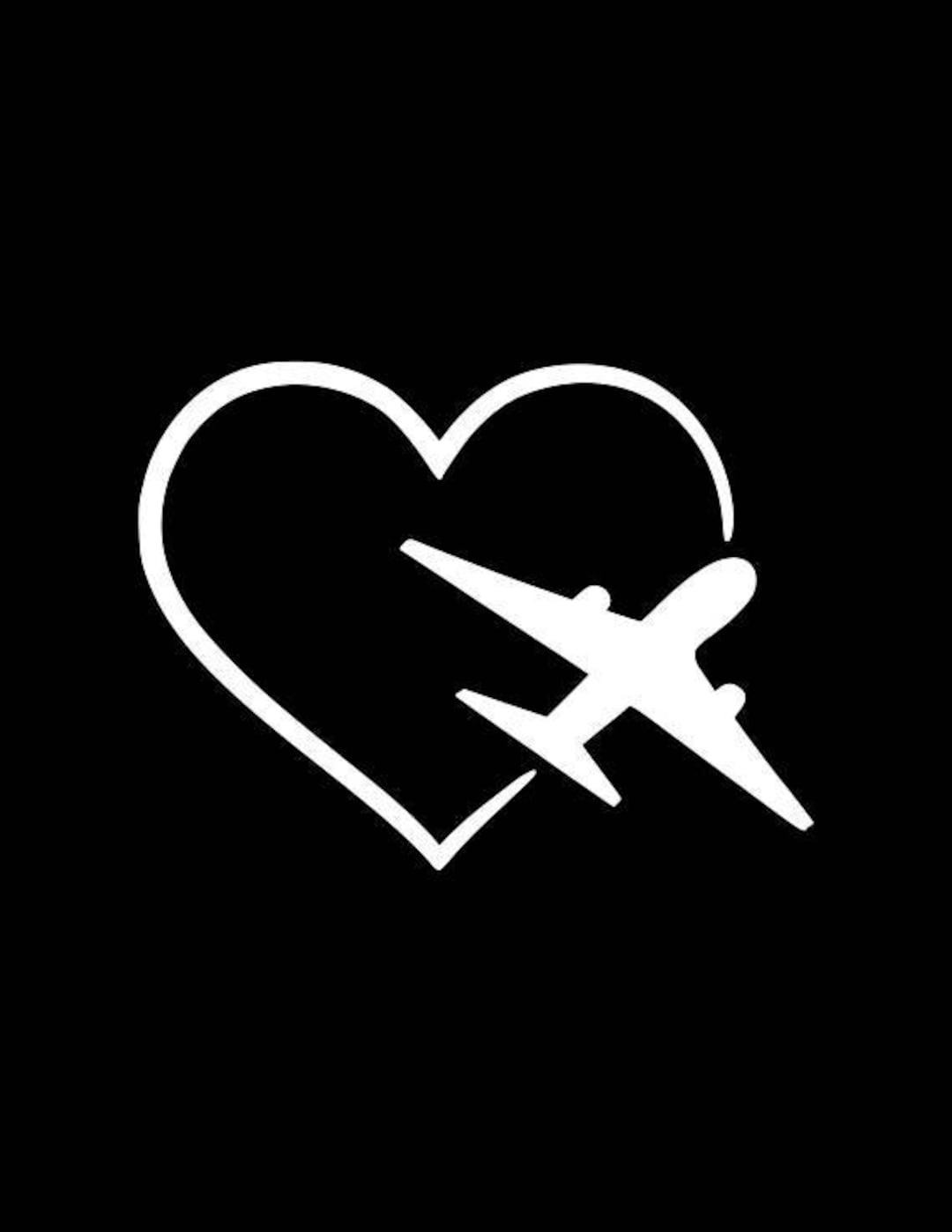Love Travel Decal Pilot Stickers Airplane Decals Plane Car Decal Travel ...