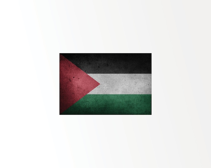 PALESTINE DNA Palestinian Heritage Ancestry Round Water Resistant Vinyl ...
