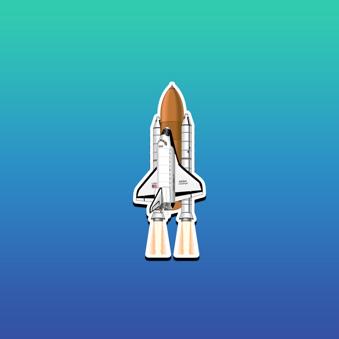 Nasa Space Shuttle Sticker,nasa Stickers, NASA Car Decal, Tumbler ...