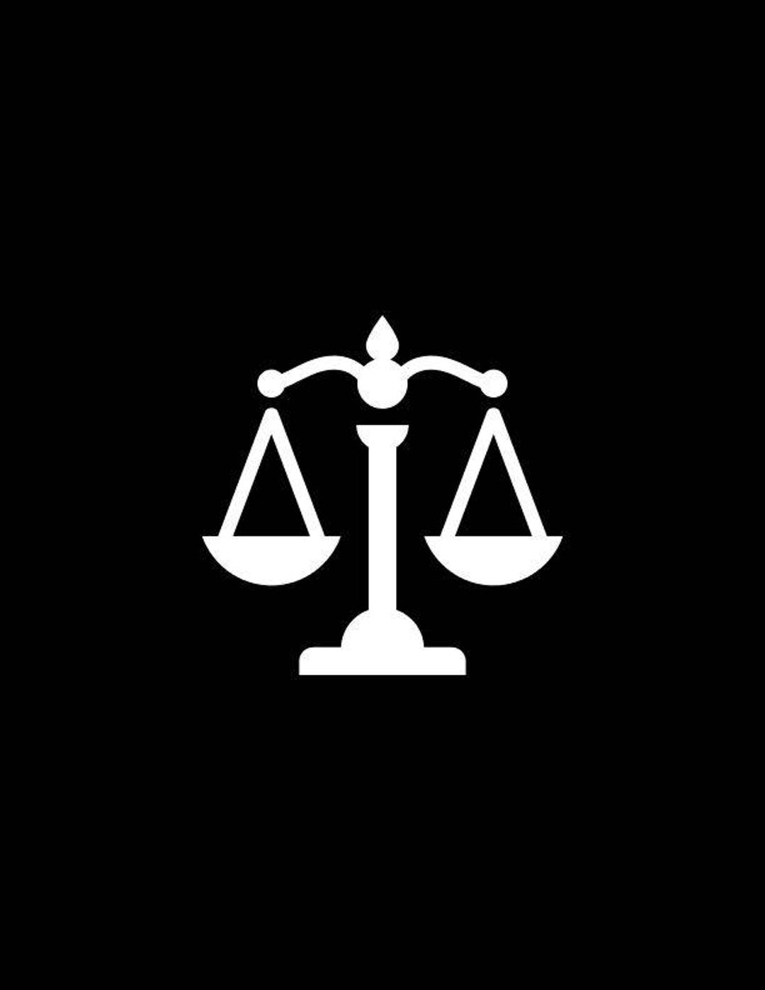 Law Scale Decal, Justice Scale,scale of Justice Vinyl Decal Sticker ...