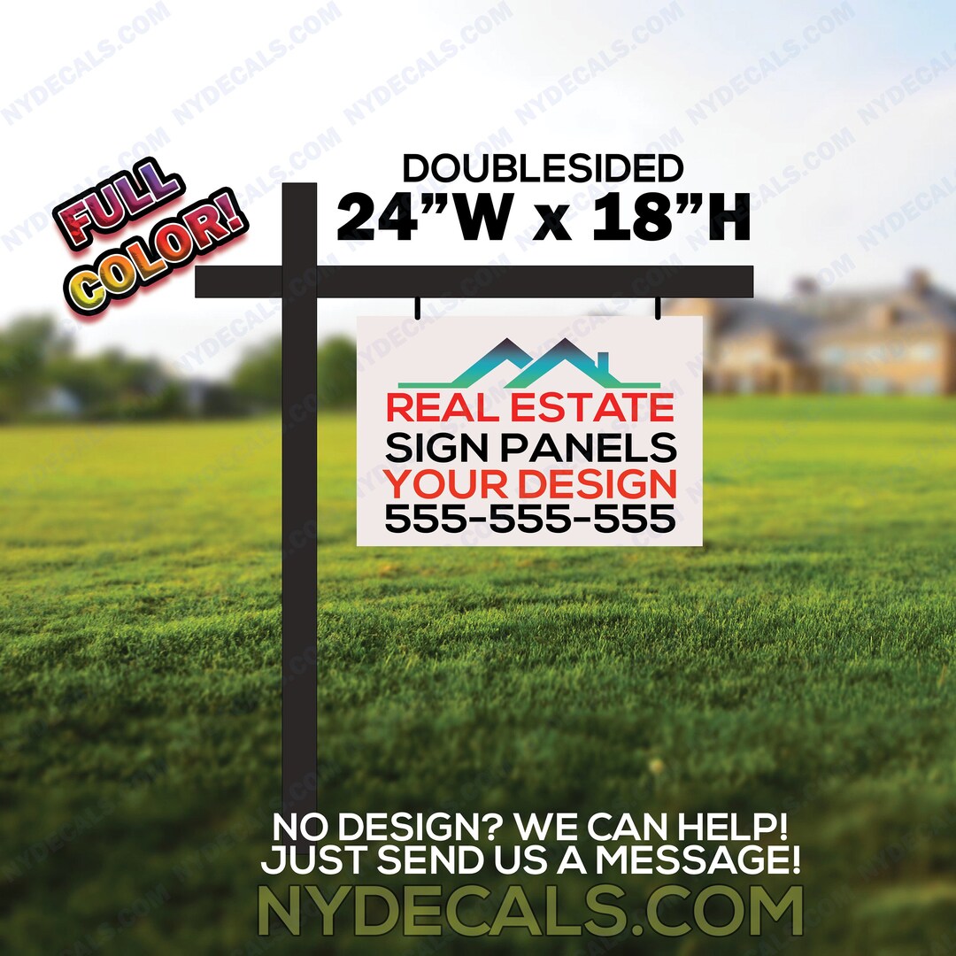 Custom Signs, Real Estate Riders, Rider Signs, Indoor/outdoor Signs ...