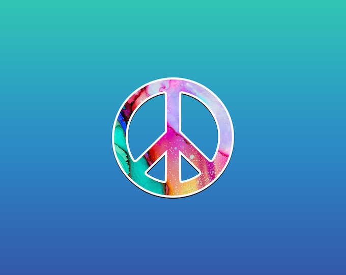 Peace Sign / Blue / Yellow / Pink / Silver / Car Vent Clip Decoration ...