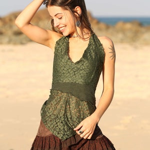 Pixie Clothing Lace Pixie Halter Top Fairy Clothing - Etsy Australia
