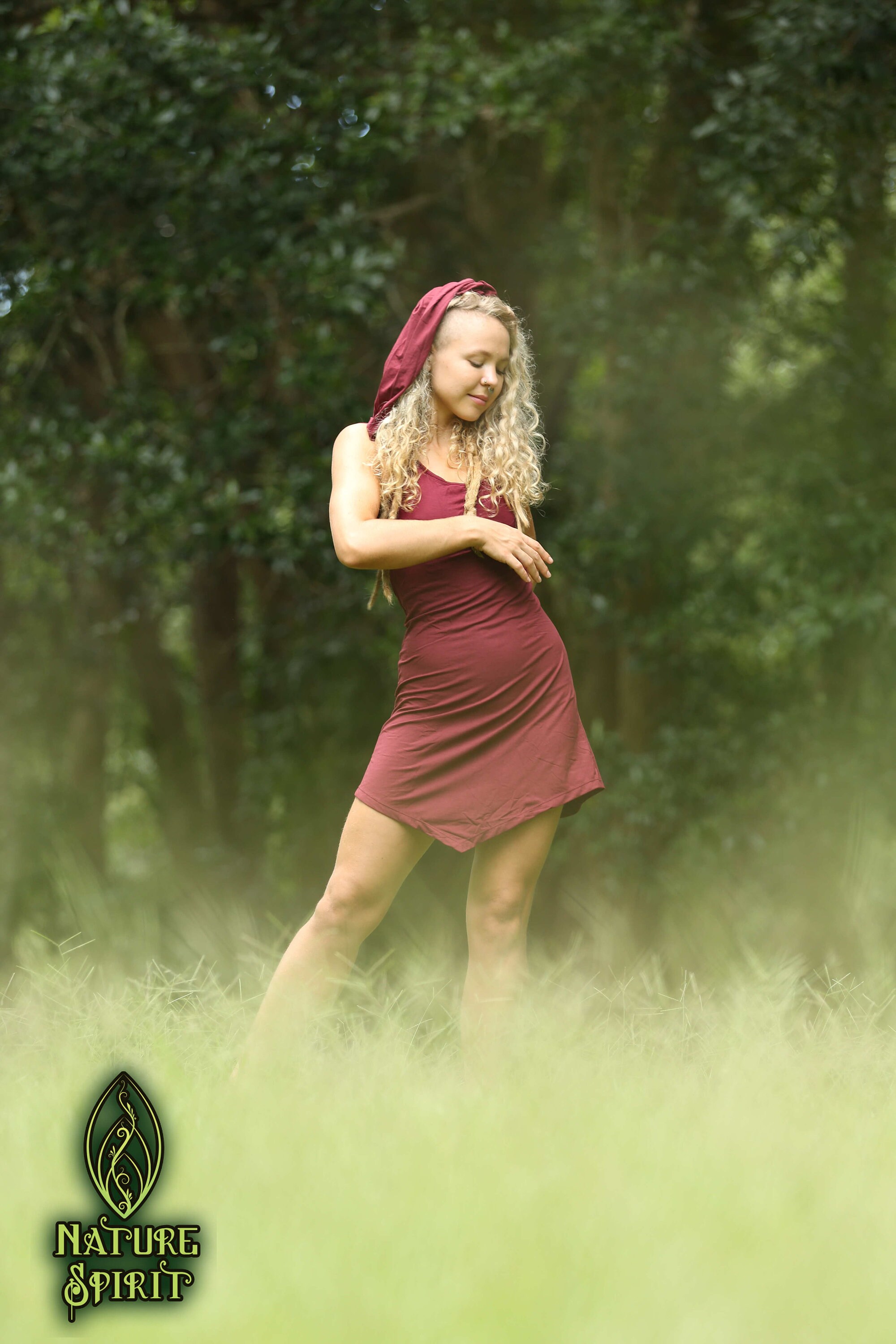 Elven Hood Dress, Festival Fairy Outfit, Boho Pixie Burning Man ...