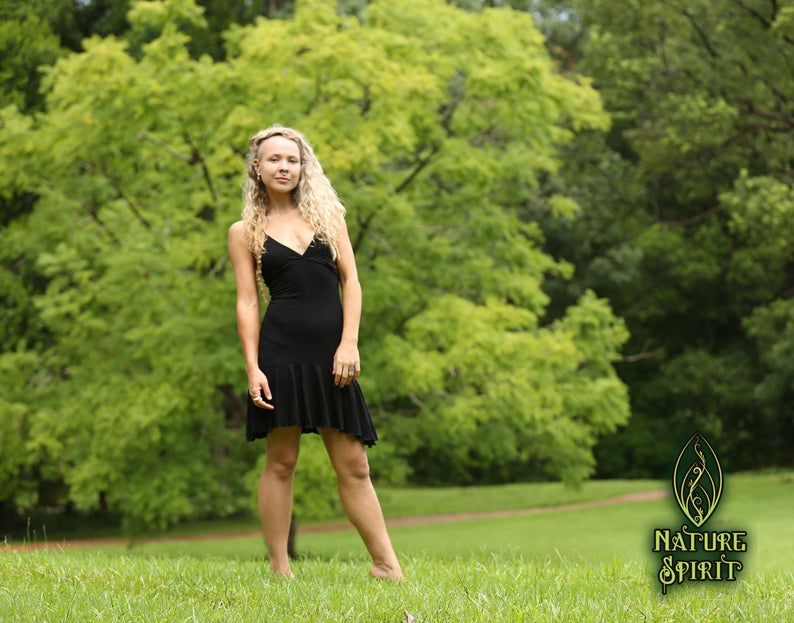 Elven Gypsy Soul Dress, Festival Burning Man Clothing, Fairy Boho Dress ...